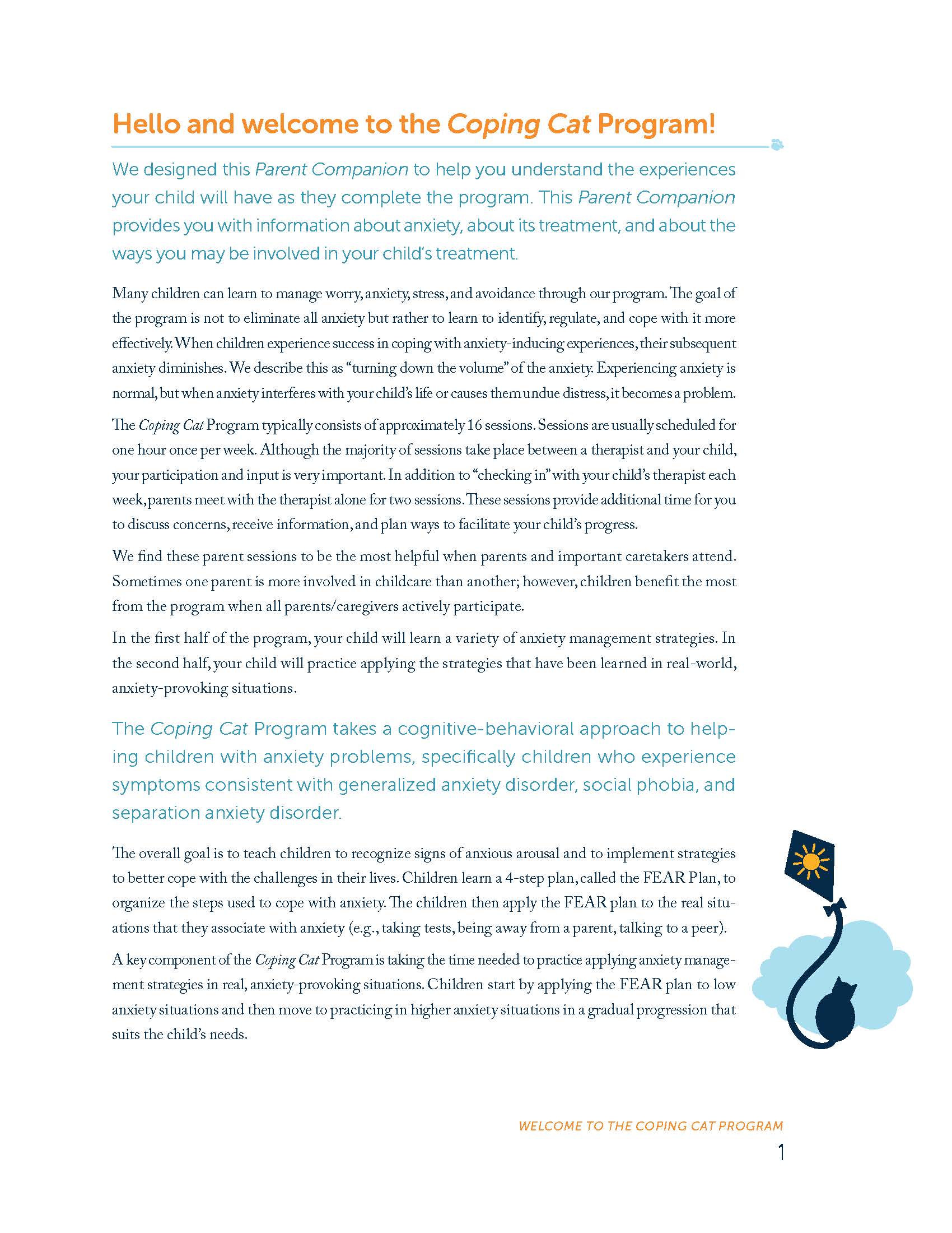 Coping Cat – Workbook Publishing